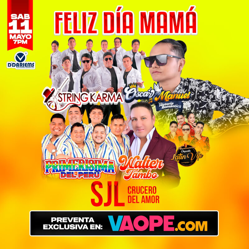 La Primerísima, String Karma y más en el Crucero del Amor de SJL - VAOPE.COM